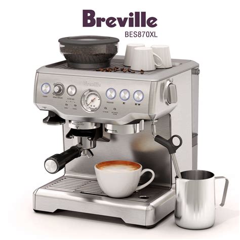 Breville Barista Express BES870XL 3D CGTrader