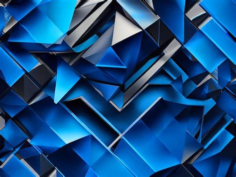 Premium Photo Blue Background Geometric Wallpaper Geometric Shapes Background Abstract