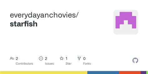 GitHub Everydayanchovies Starfish