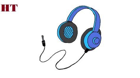 How To Draw Headphones Step By Step Easy YouTube