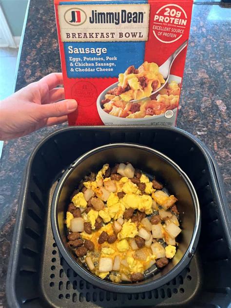 Air Fryer Jimmy Dean Breakfast Bowl Easy And Delicious Melanie Cooks