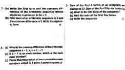 Arithmetic Sequence Science Assignment Teachmint