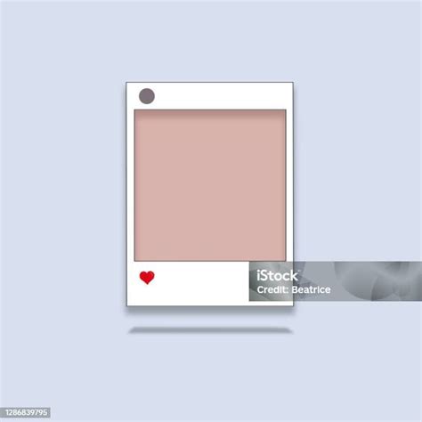 소셜 네트워크 포스트 사진 프레임 폴라로이드 블루 파스텔 배경에 격리 최소한의 아이콘 기호 3d 렌더링 즉석 인화 전송에 대한 스톡 벡터 아트 및 기타 이미지 Istock