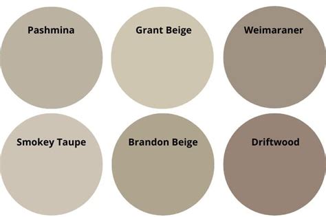 Benjamin Moore Taupe Color For Bathroom