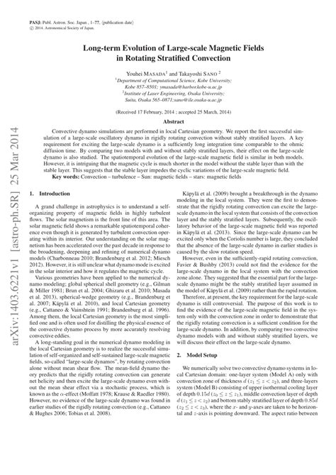 Pdf Long Term Evolution Of Large Scale Magnetic Fields In Rotating Stratified Convection