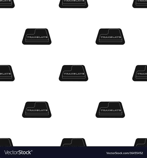 Translate Button Icon In Black Style Isolated Vector Image