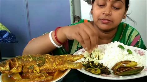 Eatingshow Rice 🍚 And Fish 🐠 Curry Eating Youtube