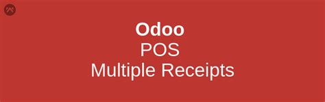Odoo POS Multiple Receipts POS Multiple Receipts