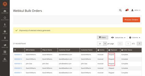 Magento 2 Bulk Order Processing Mass Order Easy Management
