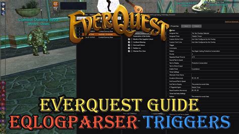 Everquest Guide Eqlogparser Triggers Youtube