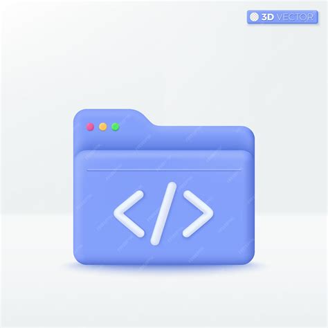 Premium Vector Folder For Web Page Development Icon Symbol Javascript