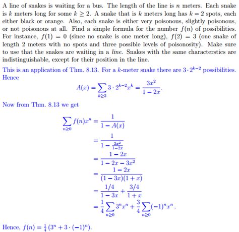 Combinatorics Composition Of Generating Fuctions Mathematics Stack