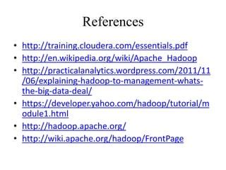 Hadoop And Their Ecosystem PPT