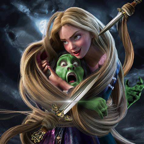 Rapunzel And The Witch By Editpix2 On Deviantart