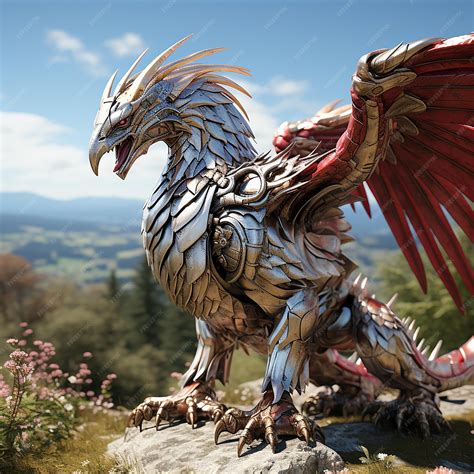 Premium Ai Image Dragon Transformers 3d