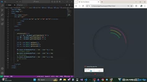 Html Css And Javascript Project 13 Analog Clock Created By Trishanth