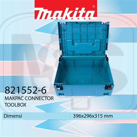 Jual Makita 821552 6 Tool Kit Box Besar Makpac Toolbox Kotak Perkakas Shopee Indonesia