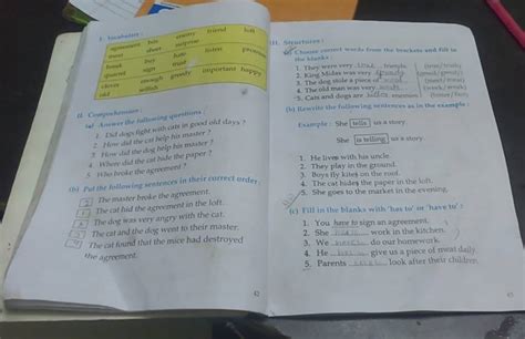 Put The Following Sentences In Their Correct Order Filo