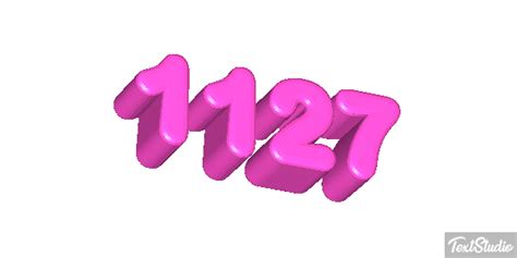 1127 Number Animated  Logo Designs