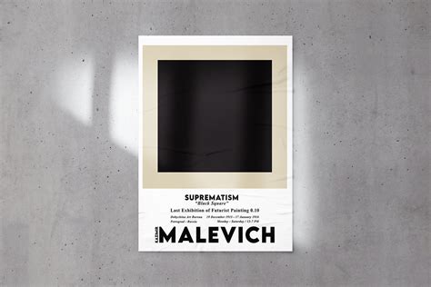 Kazimir Malevich Exhibition Poster Malevich Suprematism Etsy