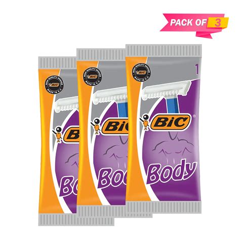 Bic Razor Body Single Blade Pack Of 03