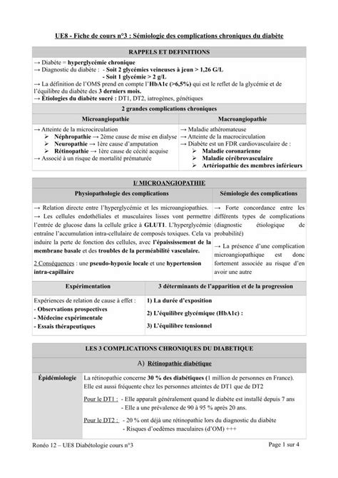 PDF UE8 Fiche de cours n3 Sémiologie des RAPPELS ET