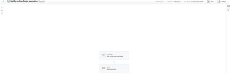 Notify On Run Script Execution