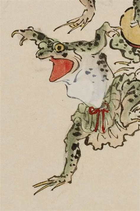 Frog Tapestry Frog Wall Art Japanese T Anthropomorphic Etsy