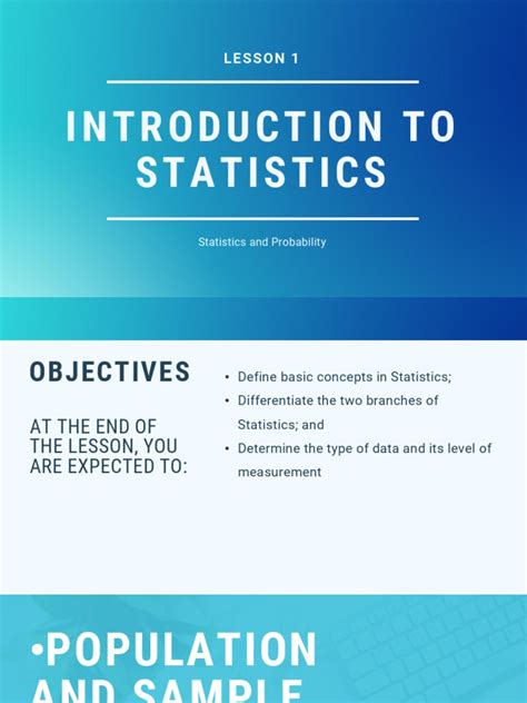 lesson 1 introduction to statistics pdf pdf level of measurement statistics