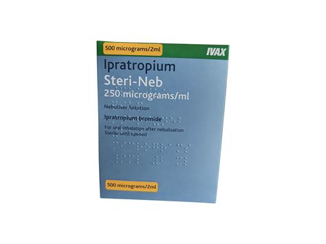 Ipratropium Bromide Nebuliser Solution 500mcg Liboat Pharmaceuticals
