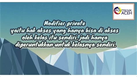 Modifier Private Java Class Youtube
