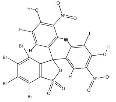 Bis Diiodo Dihydroxy Dinitrophenyl Tetrabromosulfonephthalein CAS