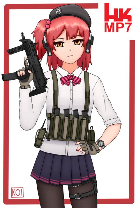 Mp7 High Speed Operator Art By Me 3 R Girlsfrontline