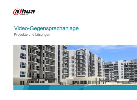Official Dahua Distributor Product Catalogue Dahua Video Intercom