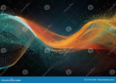 Patterns That Suggest The Idea Of Big Data Movement And Fast Flowing Bits And Data Transfer