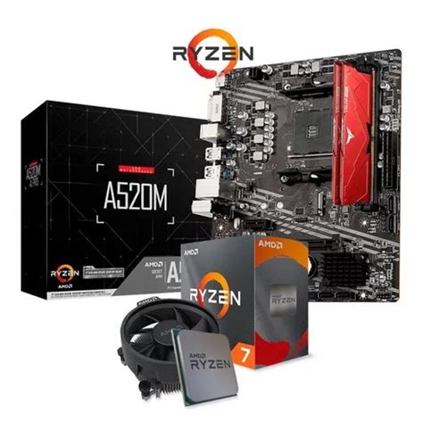 Kit Upgrade Gamer Amd Ryzen 7 Vega Placa AM4 16 GB DDR4 Cor Negro
