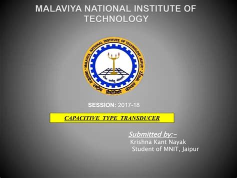 Capacitive Type Transducer Pptx