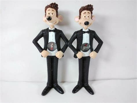 3 Dreamworks Flushed Away Mcdonalds Happy Meal 2006 Toy Figures Roddy