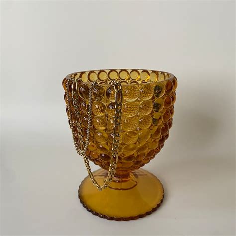 Amber Candy Dish Etsy