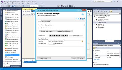 Ssis Productivity Pack Surveymonkey App Integration