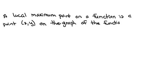 solved true or false a function f has a local minimum at c if there is