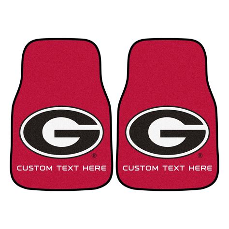 Fanmats Georgia Personalized Carpet Car Mat Set