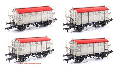 Kernow Models Sb007za Pra 38 Tonne Glw Covered Box Wagon In Later Grey