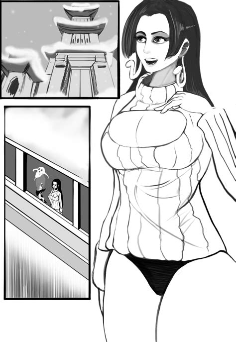 Boa Hancock Christmas Comic P2 Inking By Frees1 On Deviantart