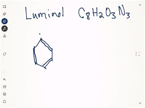 Solveddetermine The Molecular Formula For Luminol And Draw Its Lewis Structure