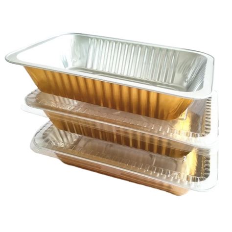 Aluminum Foil Mini Loaf Pans With Lids Rectangle Baking Cups Muffin