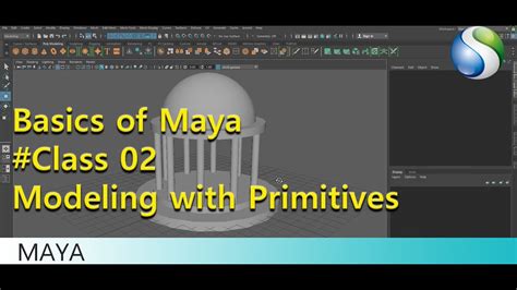 Basics Of Autodesk Maya Class How To Use Primitive Objects In Maya Modeling Basics In