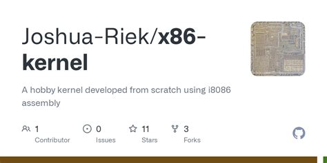 Github Joshua Riekx86 Kernel A Hobby Kernel Developed From Scratch