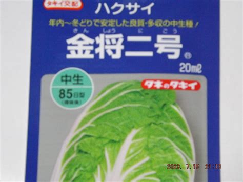 Yahooオークション 種子 新種 営利用 タキイ交配 金将ニ号白菜 元