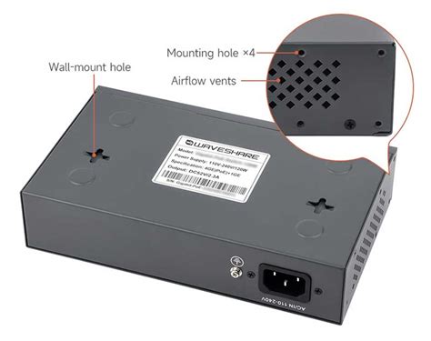 Raspberry Pi Gigabit PoE Switch 120W High Speed 10 100 1000Mbps Auto Negotiation Ethernet Port